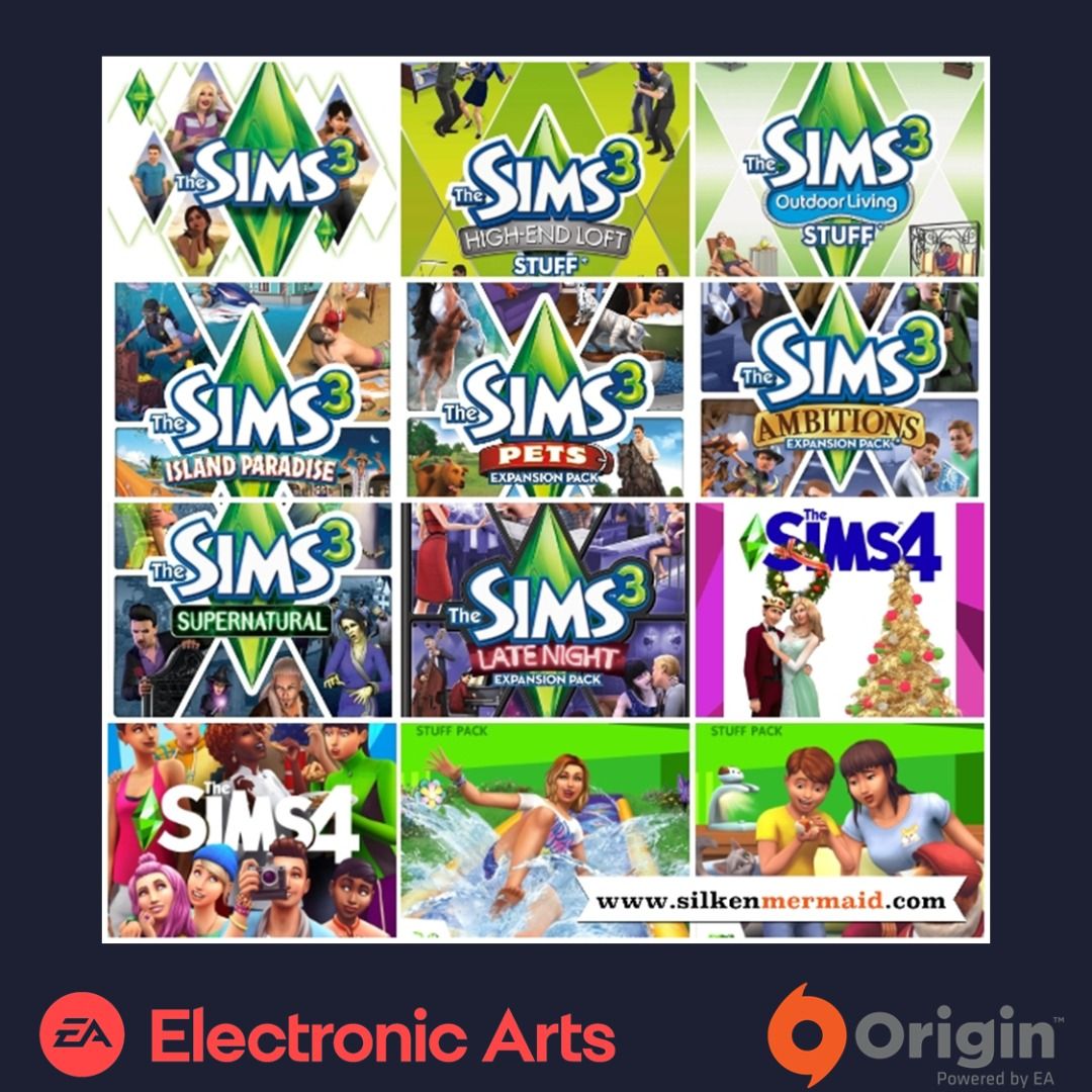EA/Origin Account For Sale The Sims 3 The Sims 4 PC MAC Games Mass ...