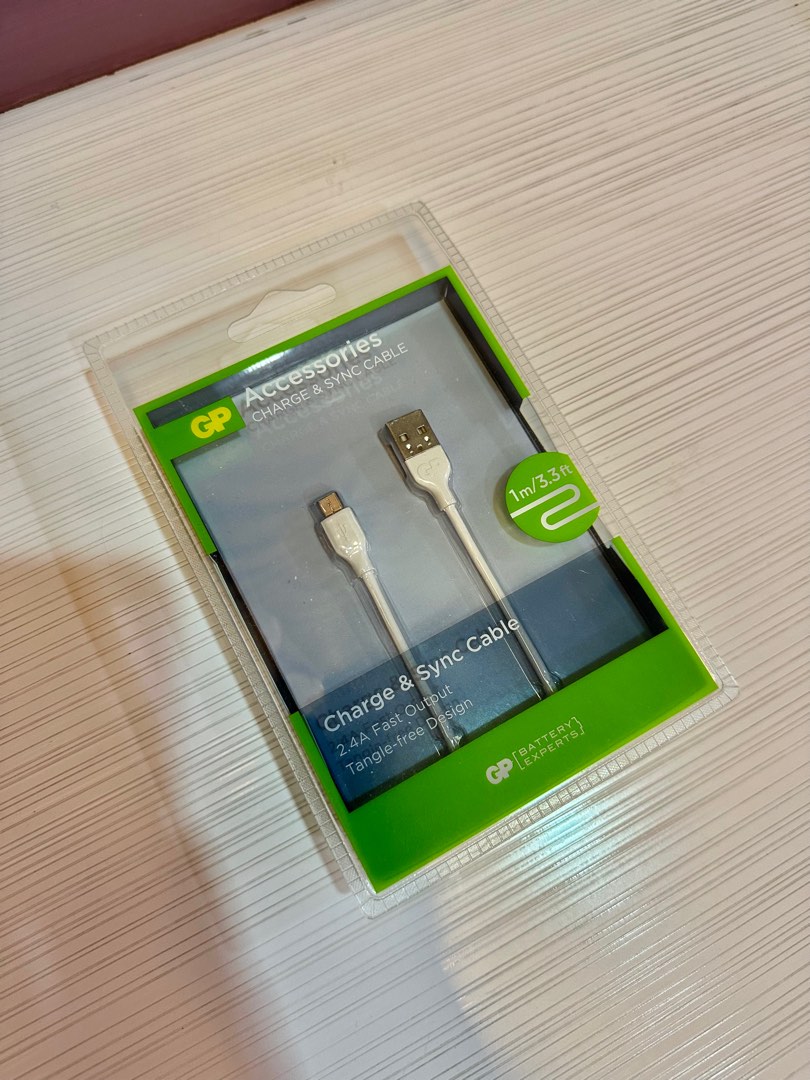 GP Batteries CB14 Charge and Sync Cable| Port USB-A to Micro-USB (1 ...