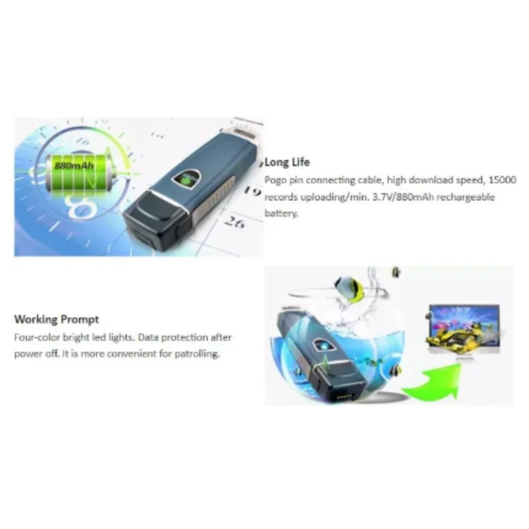 GUARD TOUR SYSTEM WITH 10 CHECKPOINT CHIP, Computers & Tech, Office ...