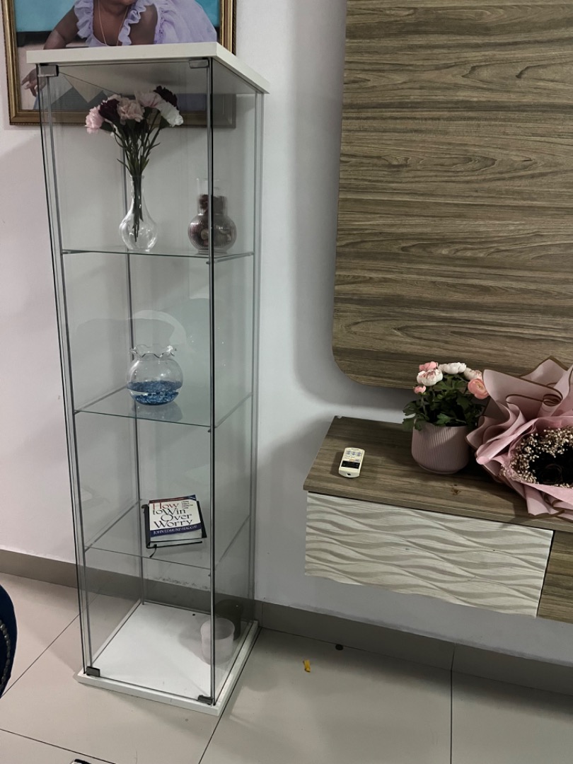 IKEA RAK KACA, Furniture & Home Living, Furniture, Shelves, Cabinets ...