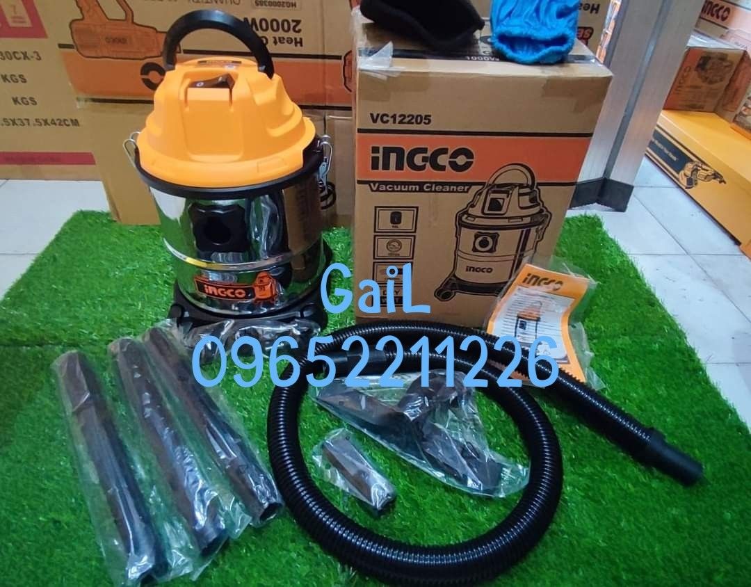 INGCO 15L, 1000W Wet & Dry Vacuum Cleaner - VC12205, Furniture & Home ...