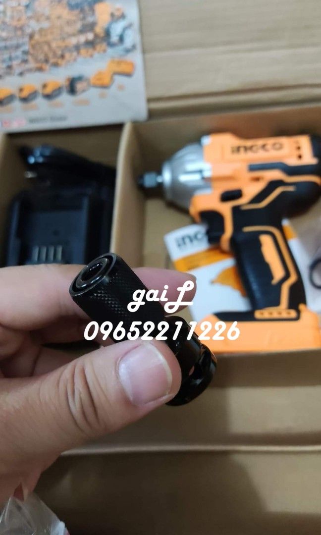 INGCO 20V Brushless Cordless Impact Wrench Combo Set, Commercial ...