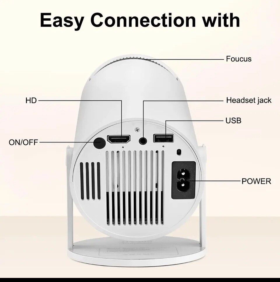 Upgraded 8000 Lumens 4K Smart Projector /HY300 Plus Android 11 Portable ...