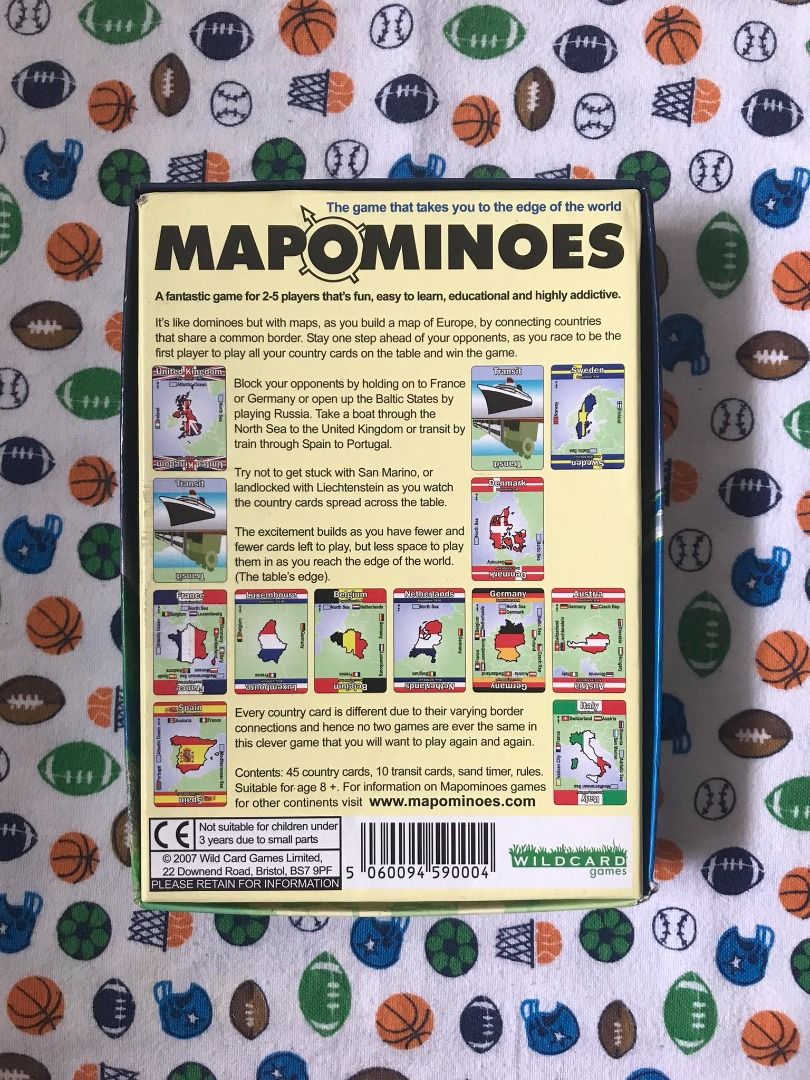 Mapominoes: Europe, Hobbies & Toys, Toys & Games on Carousell
