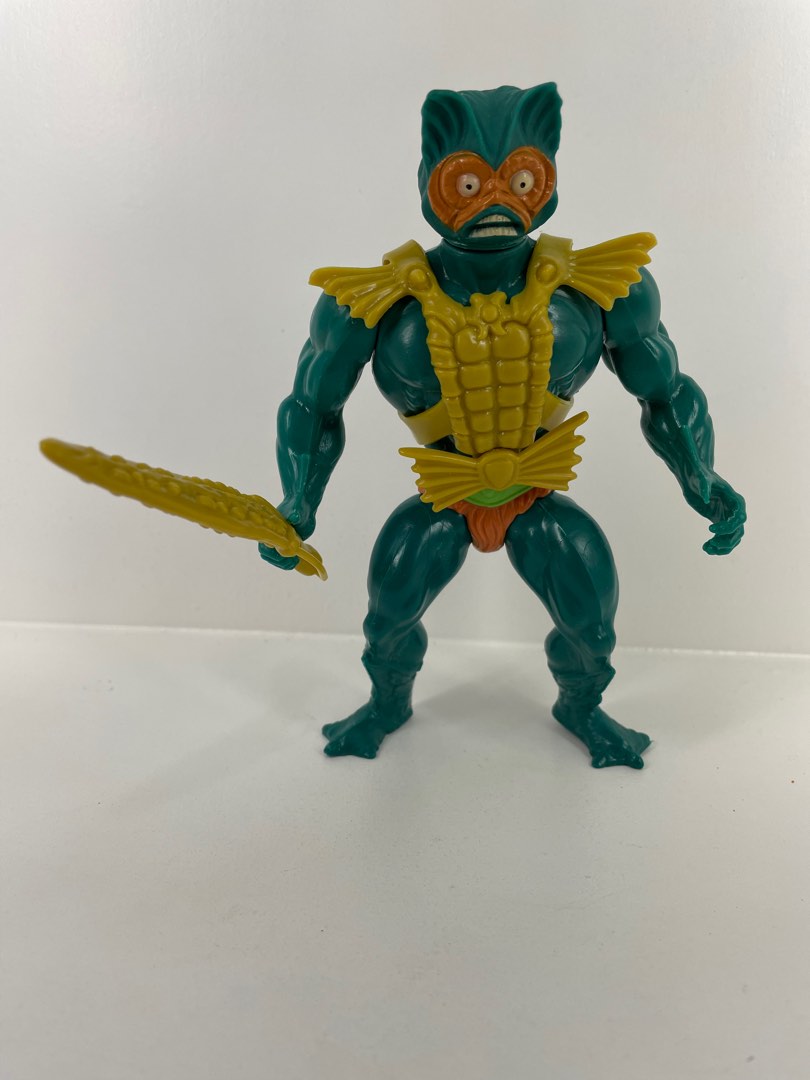 master of the universe MER-MAN GREEN BELT VARIANT Complete soft head ...