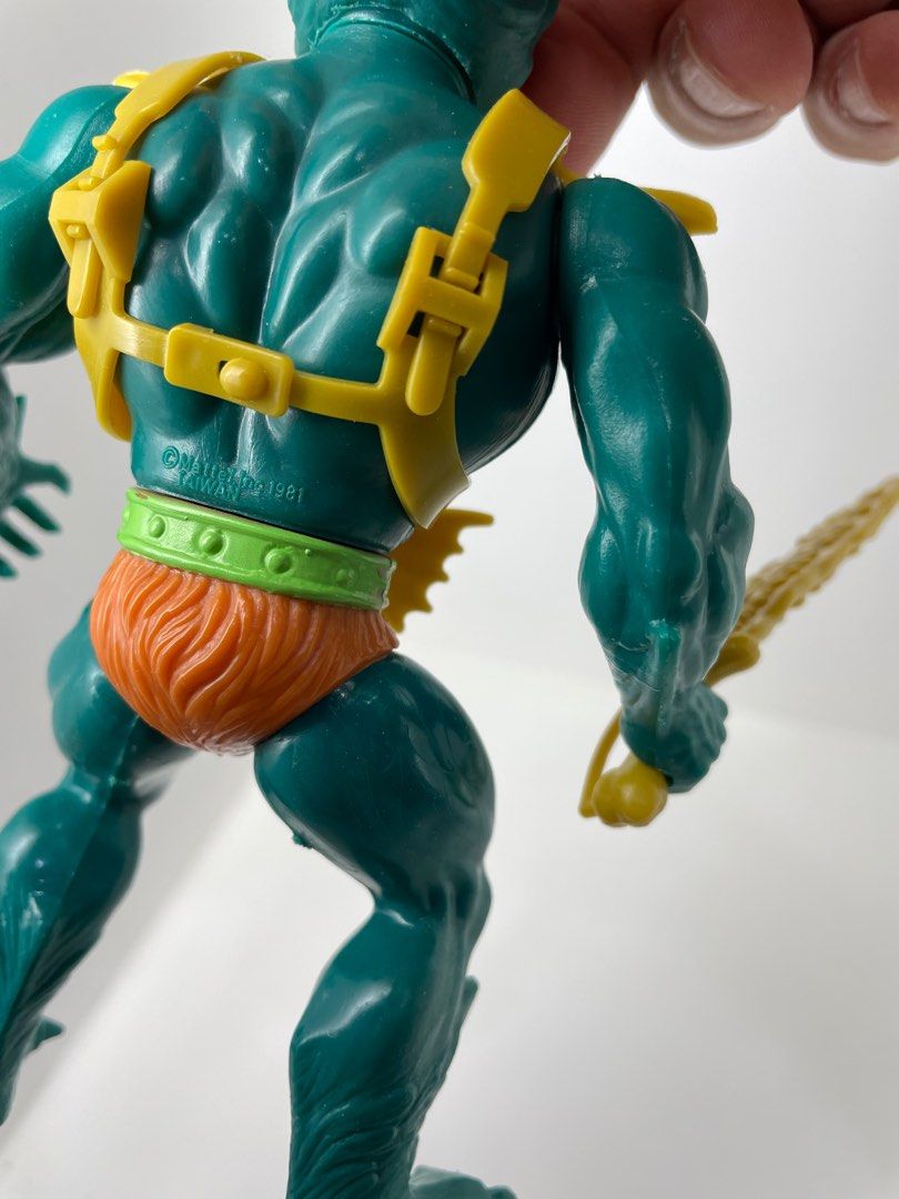 master of the universe MER-MAN GREEN BELT VARIANT Complete soft head ...