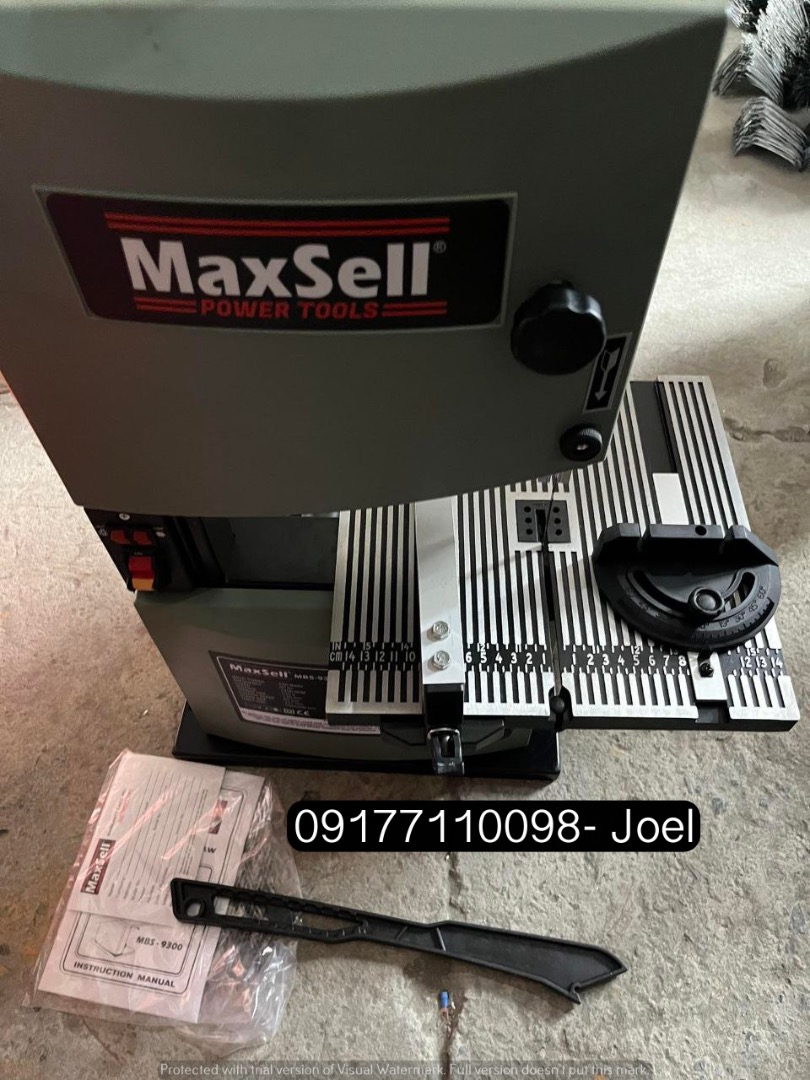 MAXSELL BENCHTOP BAND SAW, Commercial & Industrial, Construction Tools ...