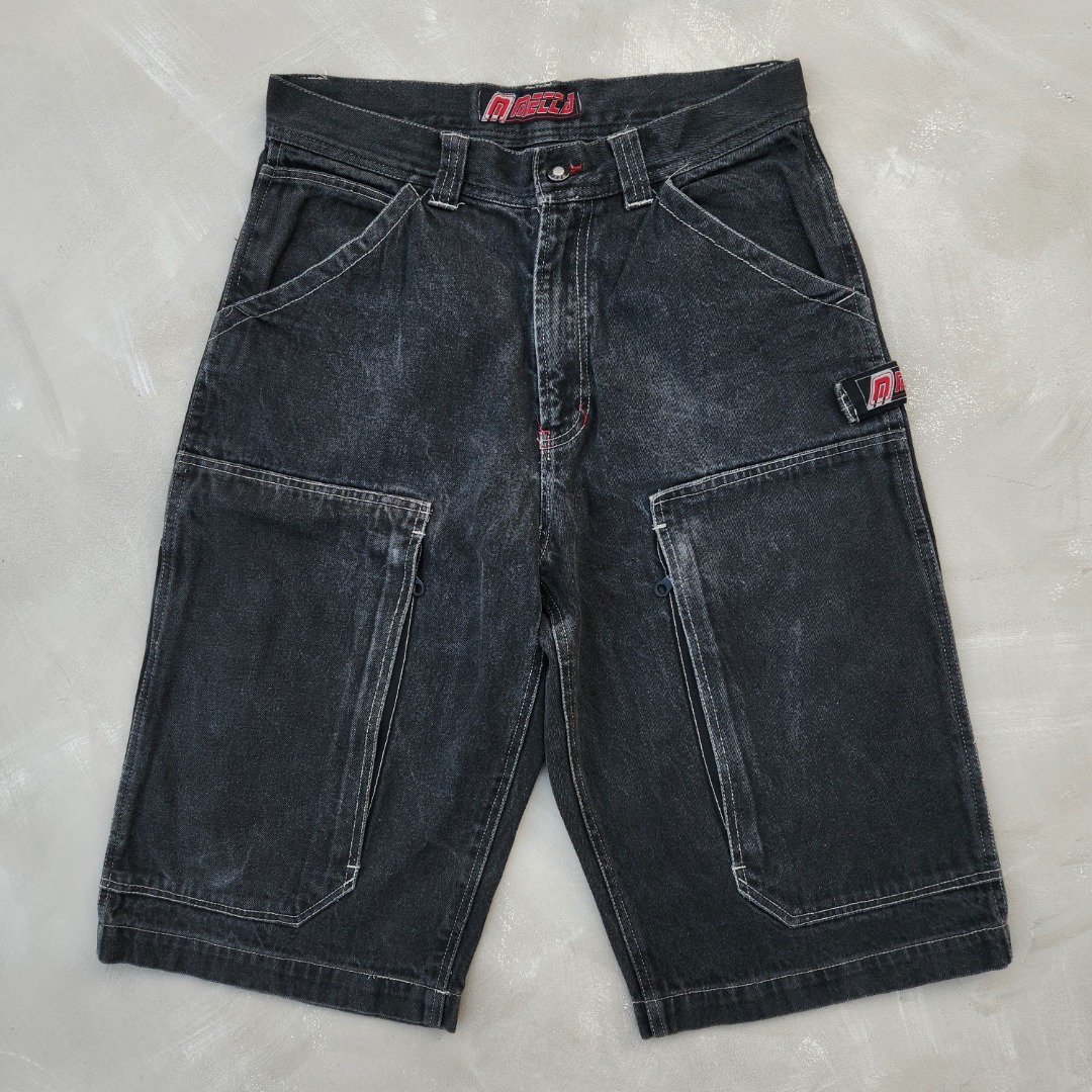 Mecca Acid-washed Utility Jorts, Men's Fashion, Bottoms, Shorts on ...