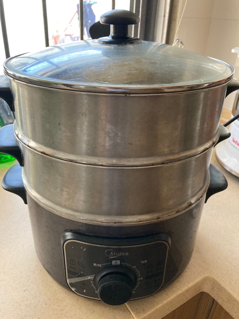 Midea 2 layers stainless steel electric steamer, TV & Home Appliances ...