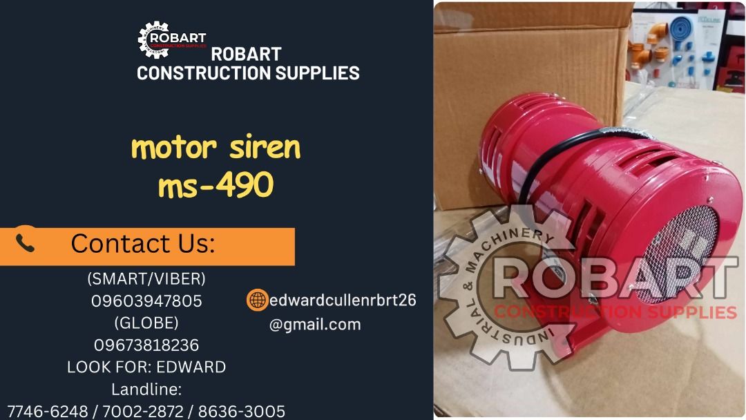 Motor Siren, Commercial & Industrial, Construction & Building Materials ...