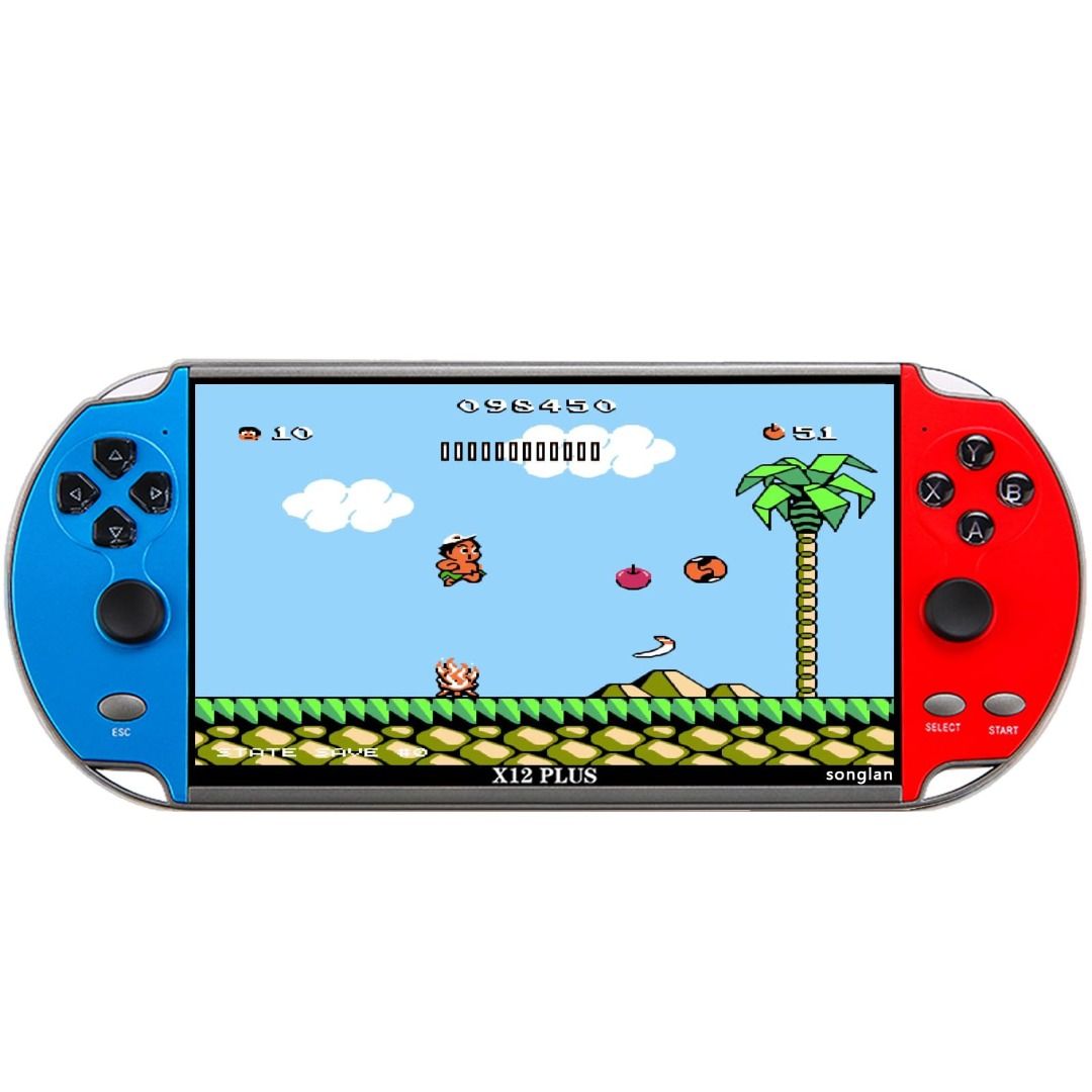 NEW 2023 X12 Plus PSP handheld game console 7inch high-definition large ...