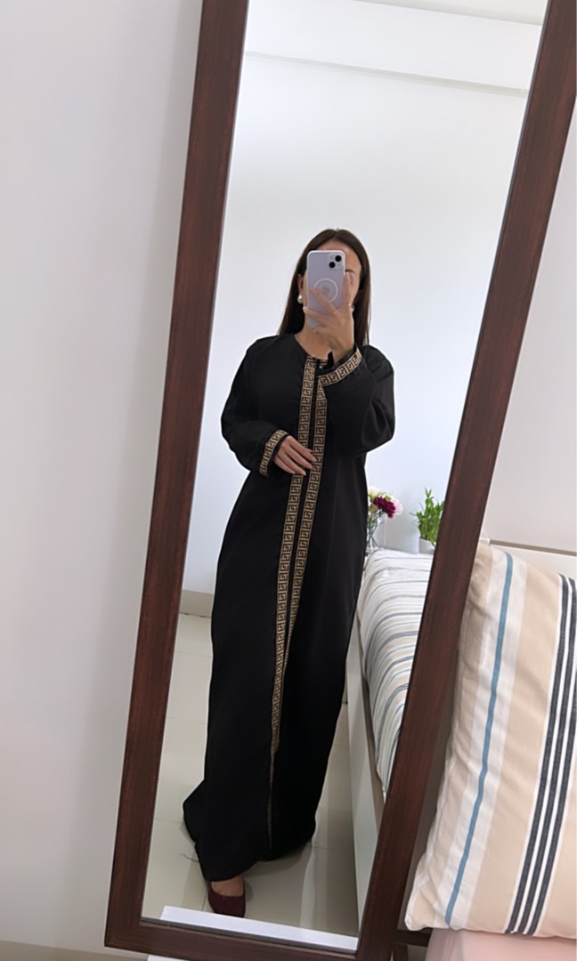 New kaftan arabic hitam New, Fesyen Wanita, Pakaian Wanita, Gaun & Rok ...