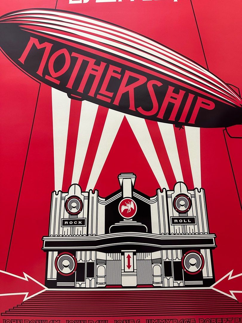 [NEW] Led Zeppelin (Mothership Red) - Poster (61 cm X 91.5 cm) [MUS-02 ...