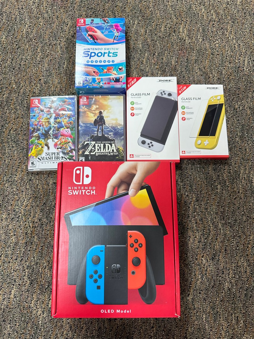 Nintendo Switch Oled Bundle (w games!), Video Gaming, Video Game ...