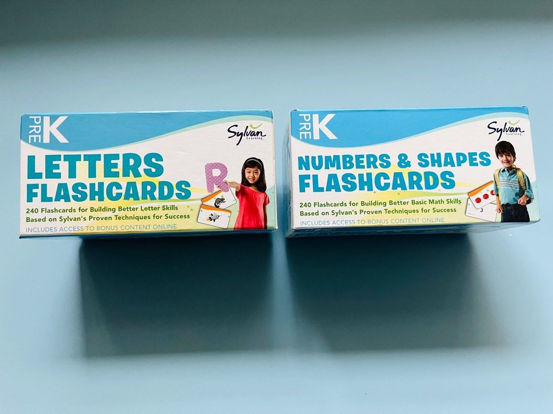 Numbers & Shapes Flashcards - Sylvan Learning - Pre K 早教數字形狀閃卡, 興趣及遊戲 ...