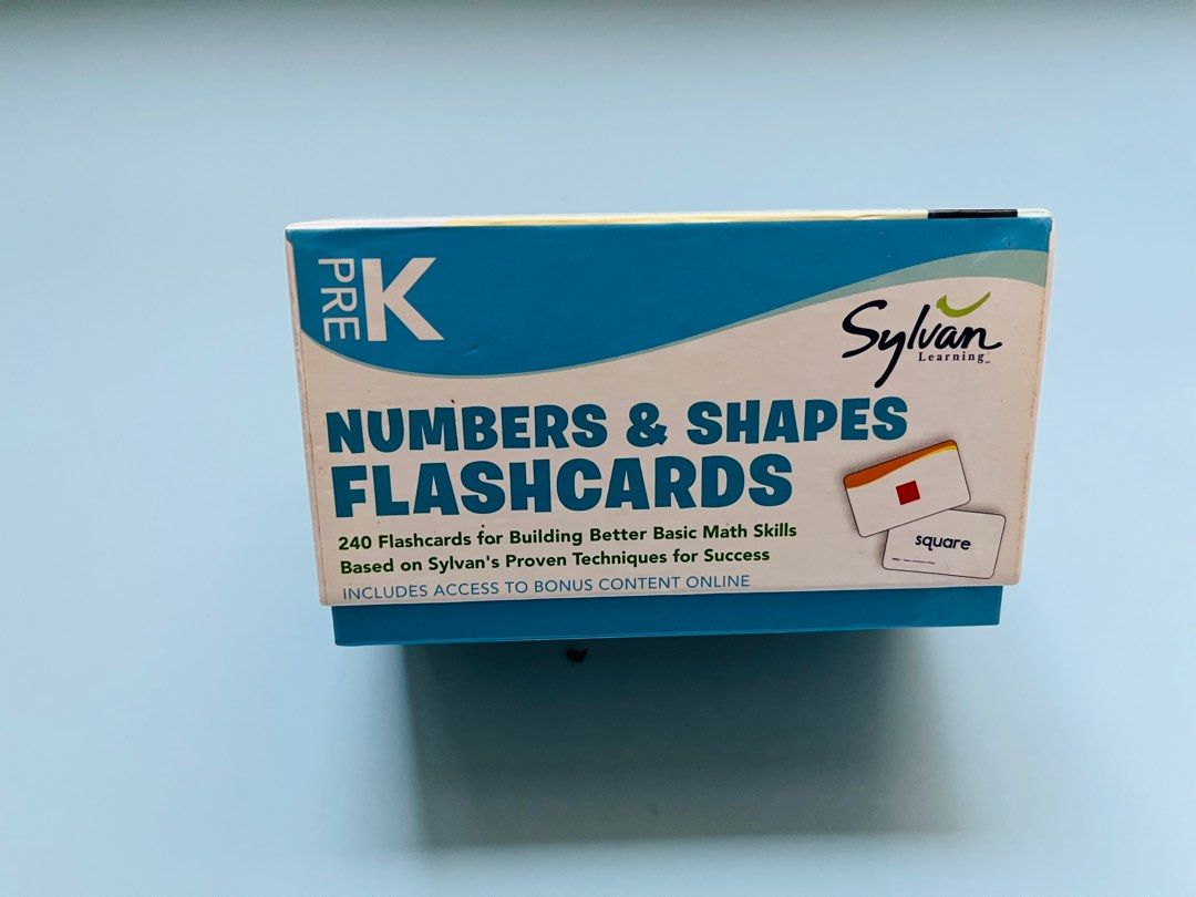 Numbers & Shapes Flashcards - Sylvan Learning - Pre K 早教數字形狀閃卡, 興趣及遊戲 ...