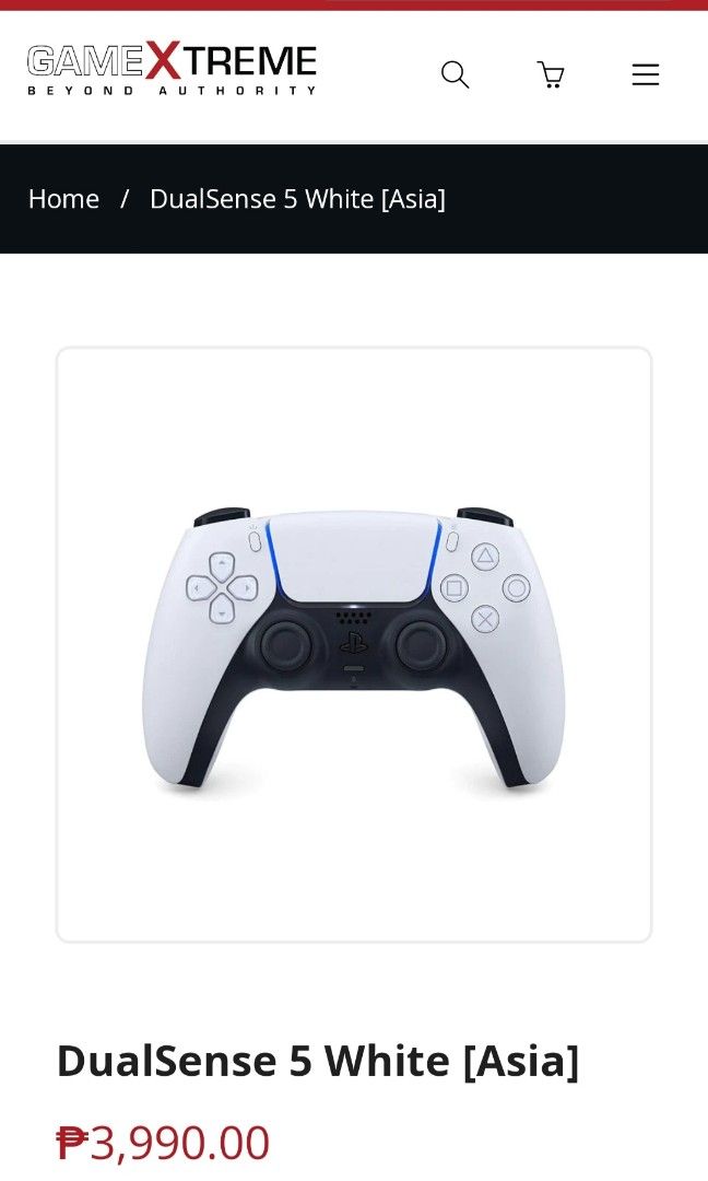 PS5 DualSense Wireless Controller (Authentic) , Video Gaming, Gaming ...