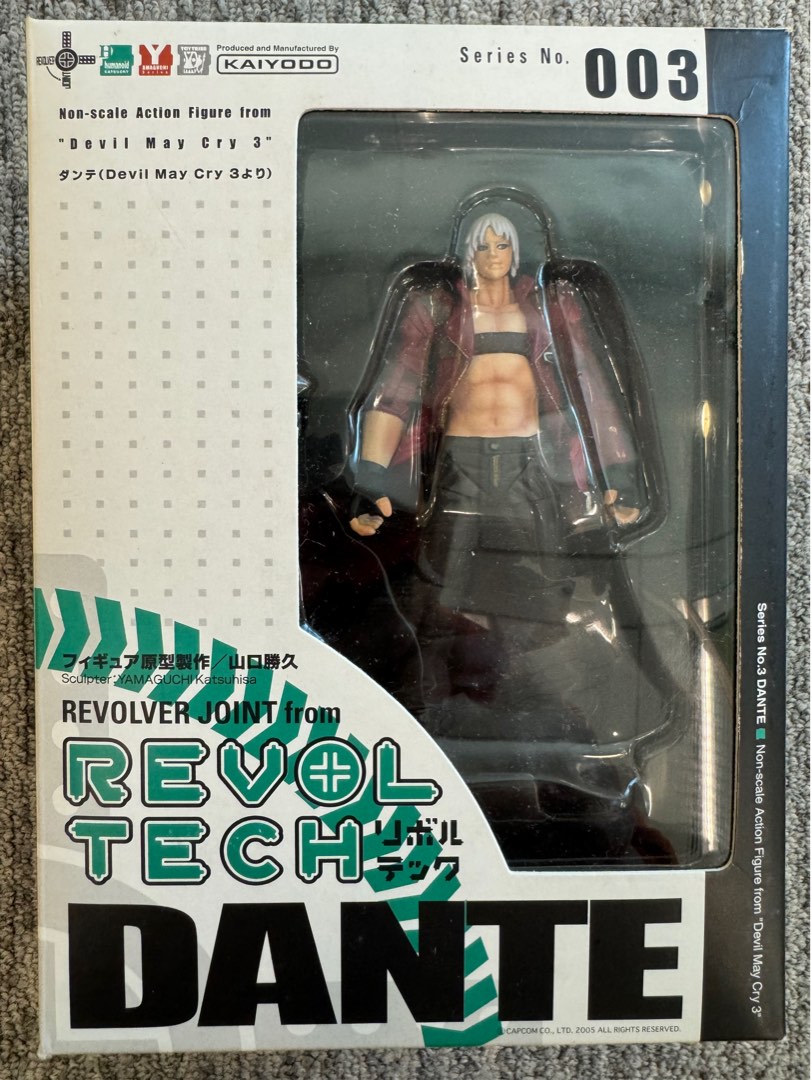 Revoltech 山口式 Devil May Cry 3 Dante, 興趣及遊戲, 玩具 & 遊戲類 - Carousell