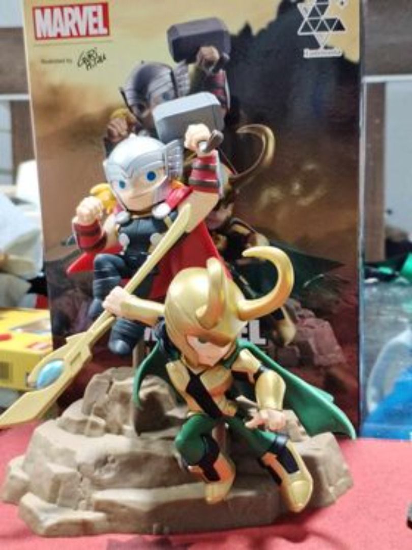 SEGA Luminasta MARVEL GURIHIRU ART Thor and Loki Figure, Hobbies & Toys ...