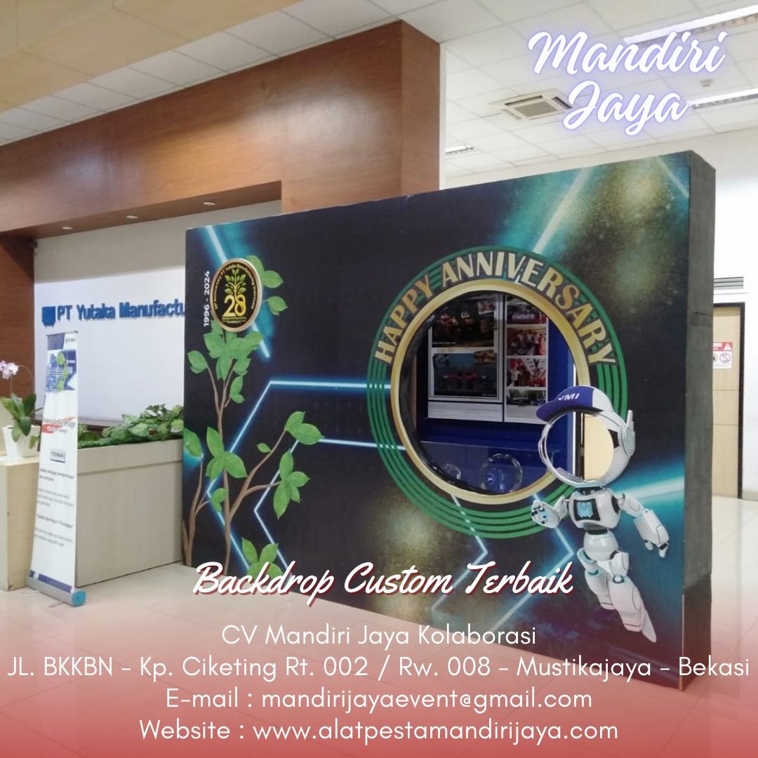 Sewa Backdrop Custom Terbaik Cikarang Bekasi, Desain & Kerajinan Tangan ...