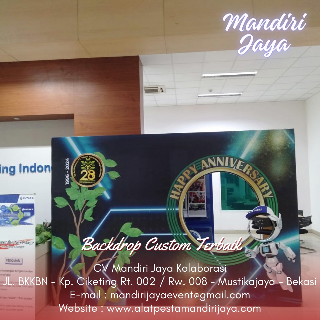 Sewa Backdrop Custom Terbaik Cikarang Bekasi, Desain & Kerajinan Tangan ...