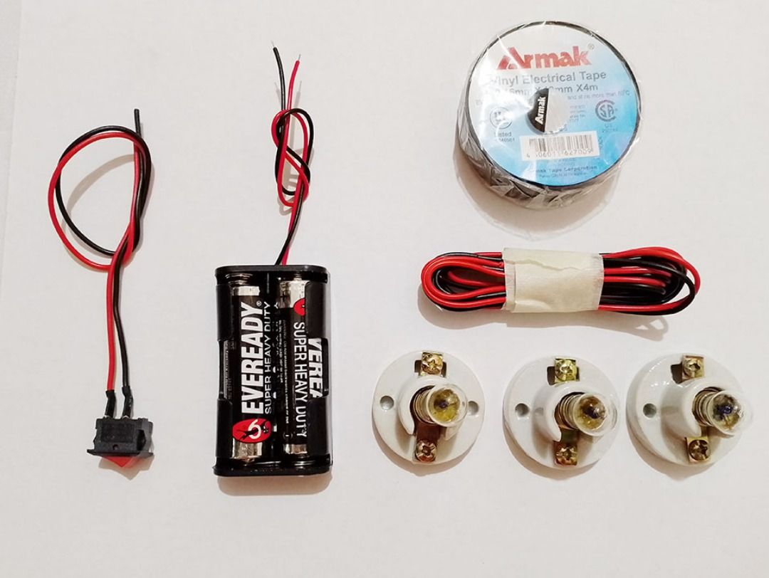 SIMPLE ELECTRIC CIRCUIT KIT FOR DIY EXPERIMENT EDUCATIONAL SCIENCE ...