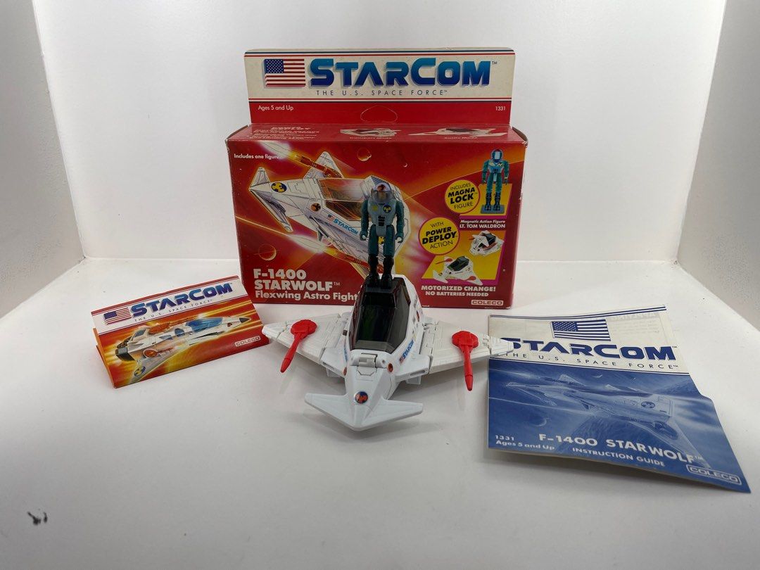 Starcom Vintage 1987 Coleco F1400 Starwolf Astro Fighter Complete with ...