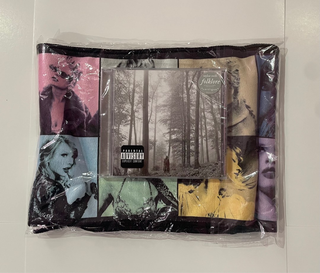 Taylor Swift Eras Tour Towel and Folklore cd, Hobbies & Toys ...