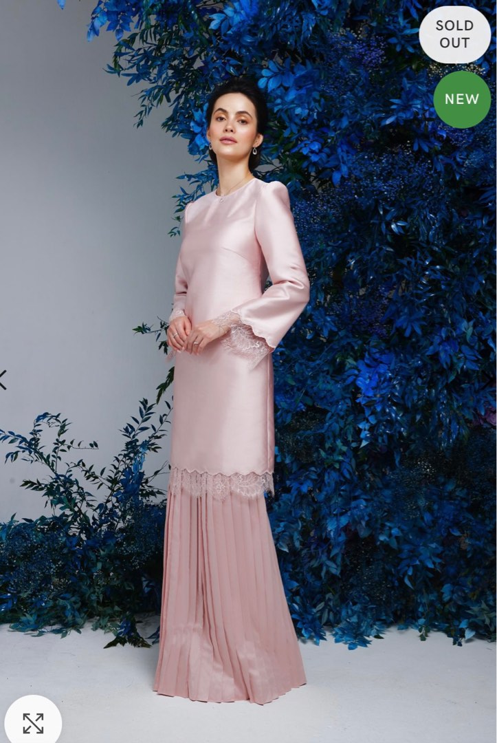 Teh firdaus adarina in dusty pink, Women's Fashion, Muslimah Fashion ...