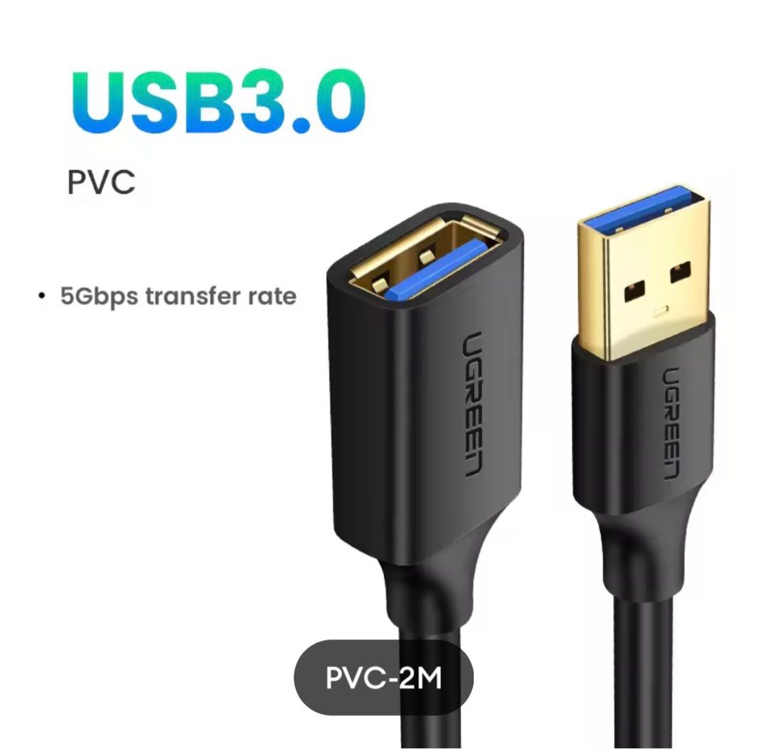 USB extension cable (2metres), Computers & Tech, Parts & Accessories ...