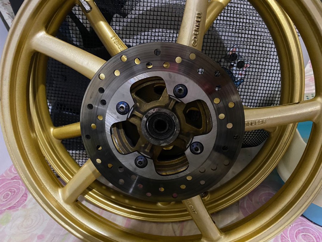 Yamaha 125 Sport Rim Motor Enkei Gold Colour come with Bearing ...