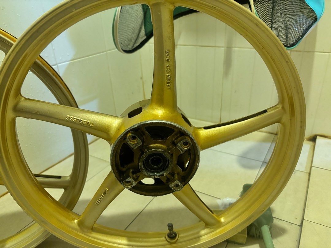 Yamaha 125 Sport Rim Motor Enkei Gold Colour come with Bearing ...