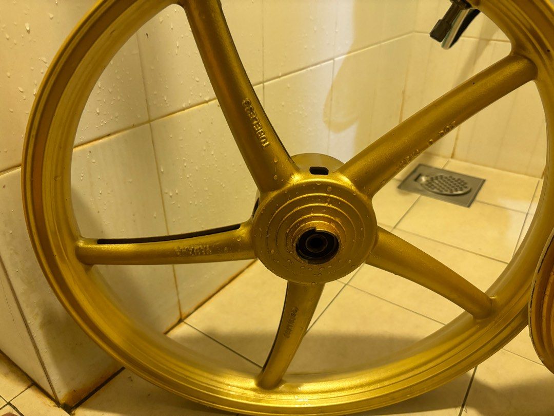 Yamaha 125 Sport Rim Motor Enkei Gold Colour come with Bearing ...