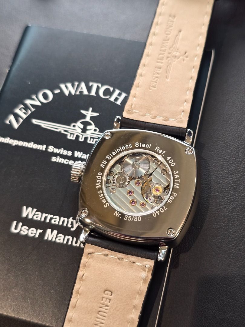 瑞士 Zeno Watch Basel 三針一線 Regulator 手動上链機械手錶, 男裝, 手錶及配件, 手錶 - Carousell