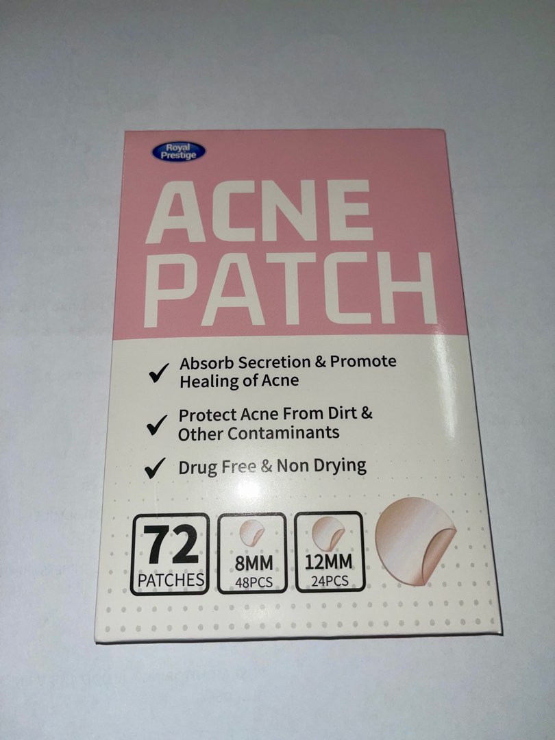ACNE PATCH Hydrocolloid Patch 72 patches 8mm and 12mm sizes, Beauty & Personal Care, Face, Face ...