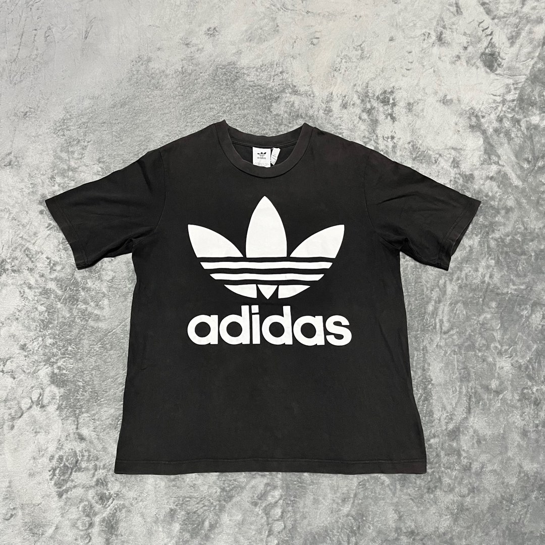 Adidas Big Trefoil Logo Black Shirt Medium [OUTDATED] [OUTDATED], Men's ...