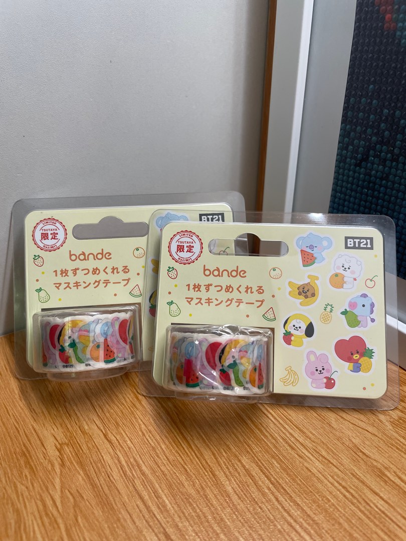 BTS BANDE BT21 WASHI MASKING TAPE, Hobbies & Toys, Memorabilia ...