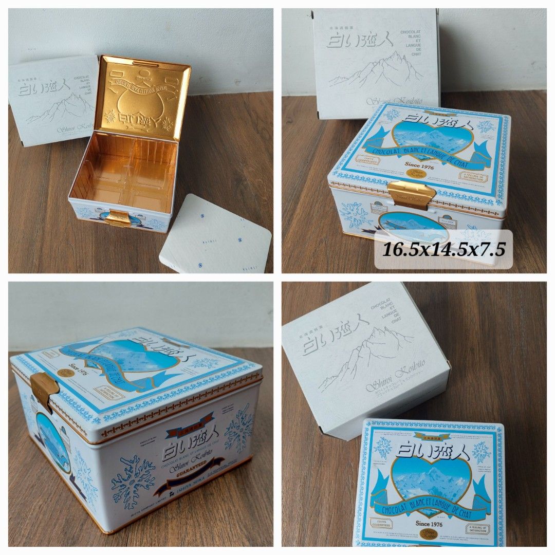 BOX KALENG KEMASAN BISCUIT COOKIES JEPANG GODIVA SHIROI KOIBITO TOKYO ...