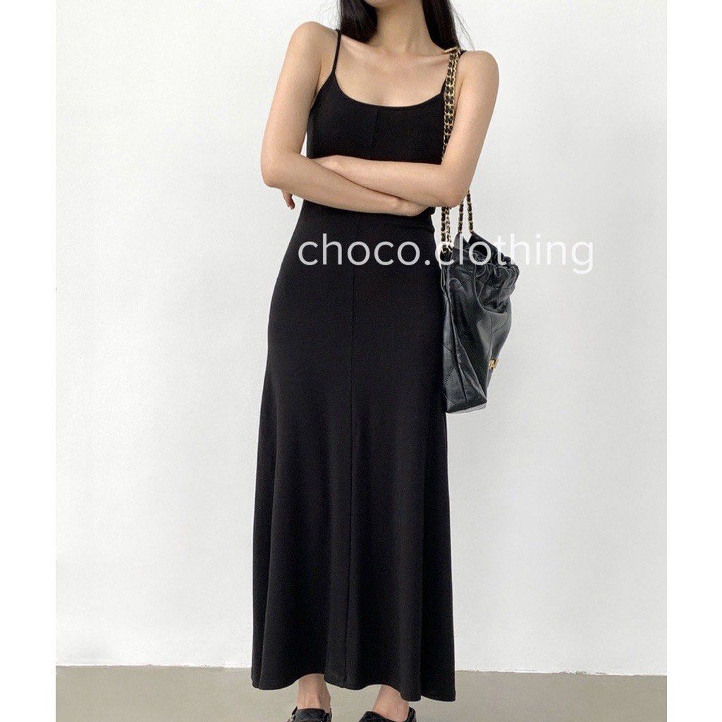 Choco Clothing Black Maxi Dress, Women's Fashion, Dresses & Sets ...