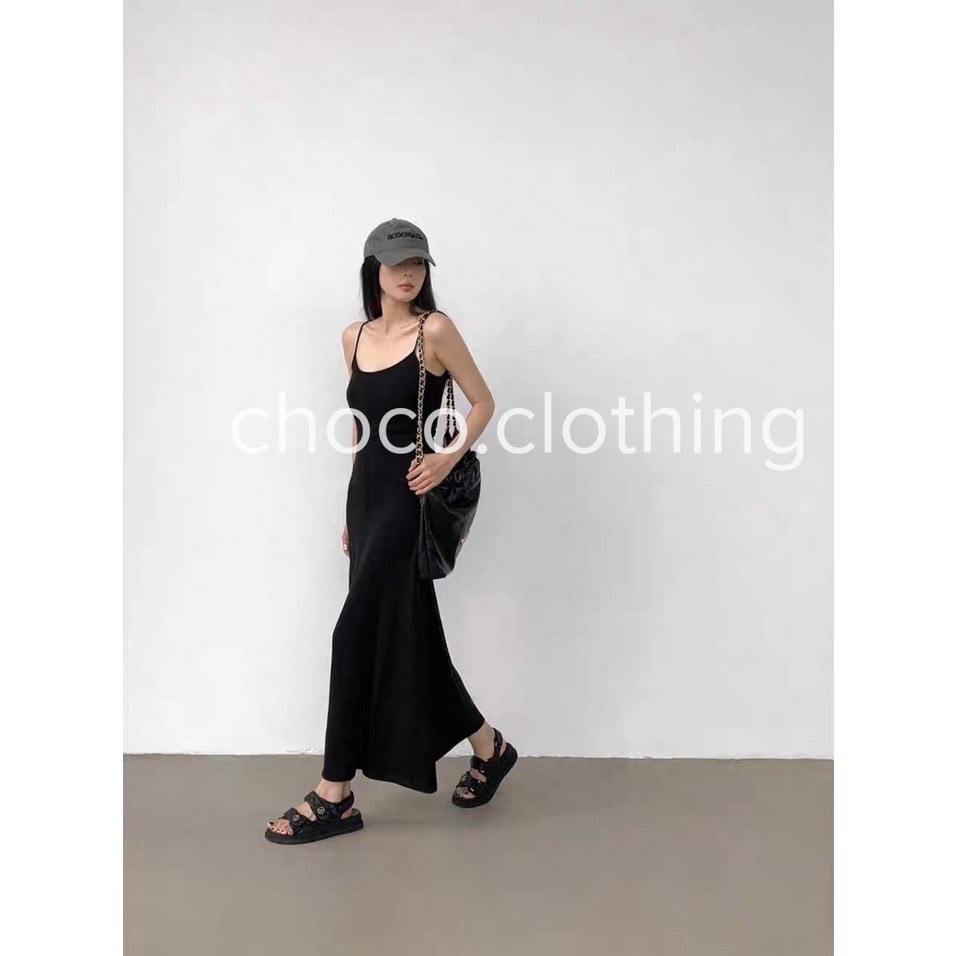 Choco Clothing Black Maxi Dress, Women's Fashion, Dresses & Sets ...