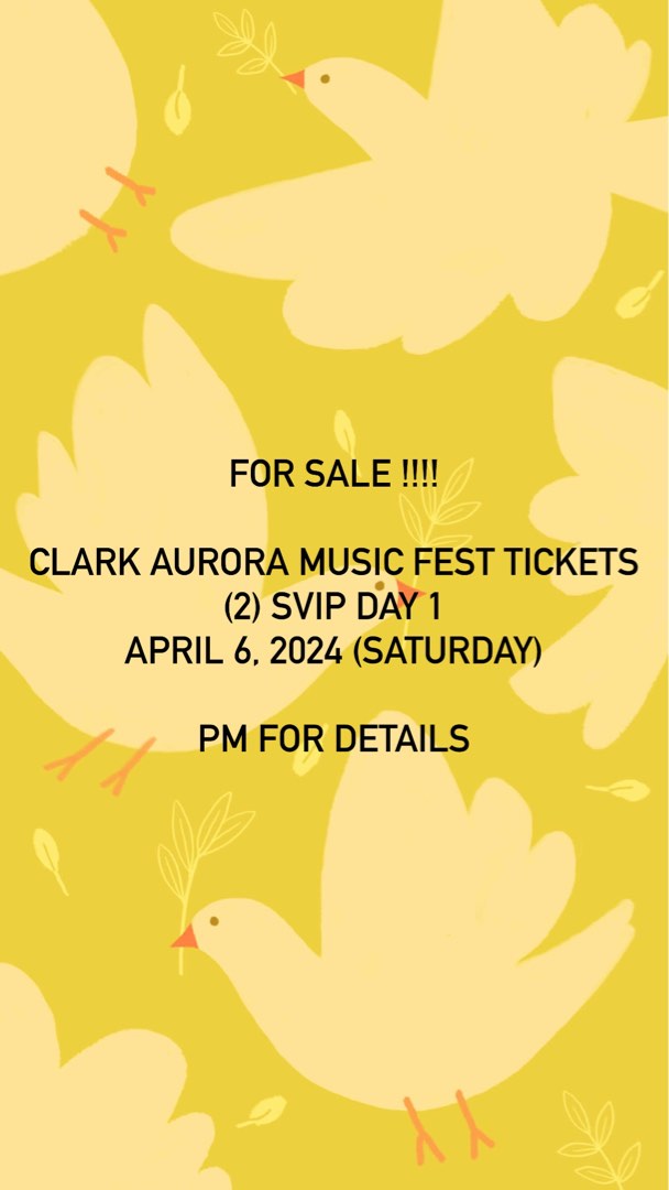 Clark Aurora Fest 2024, Tickets & Vouchers, Event Tickets on Carousell