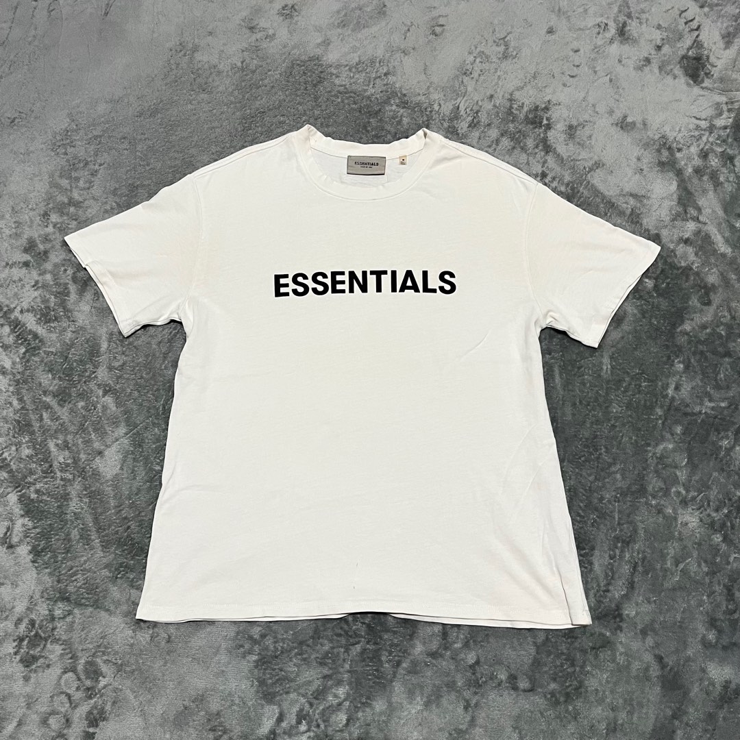 Fear of God Essentials T Shirt White Medium [OUTDATED], Men's Fashion ...
