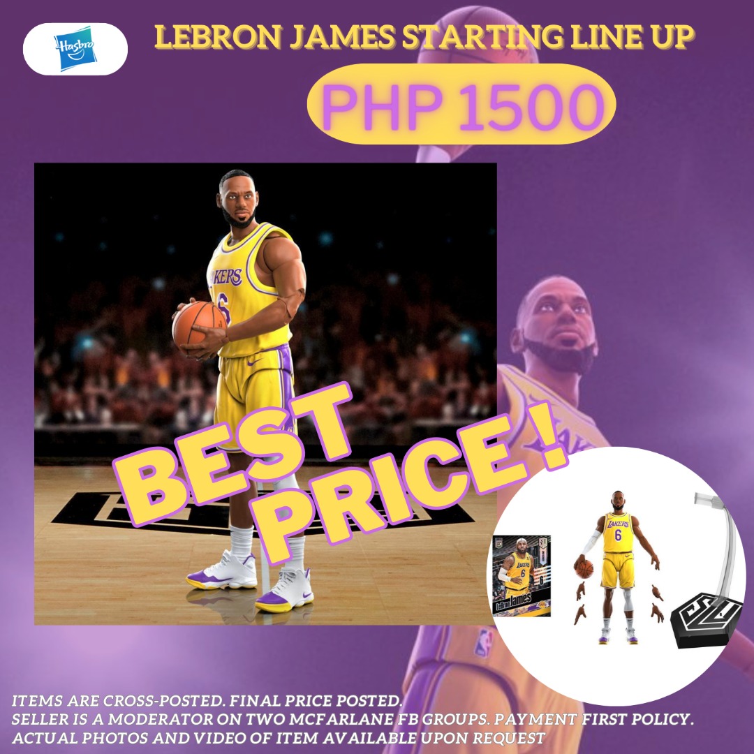 Hasbro Starting Lineup Series 1 LeBron James, Hobbies & Toys, Toys ...