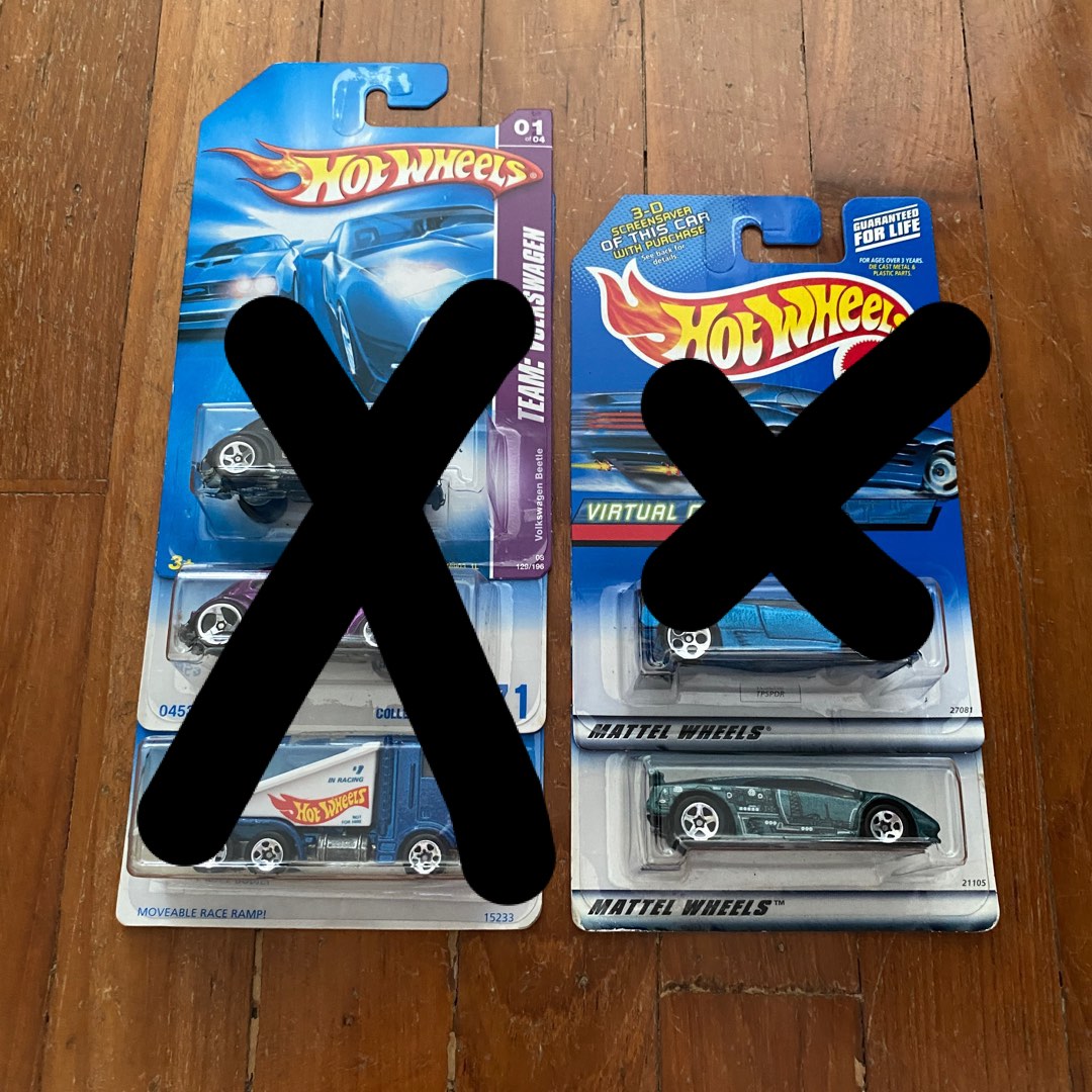 Hot Wheels ramp truck team vw volkswagen beetle bug lamborghini diablo ...