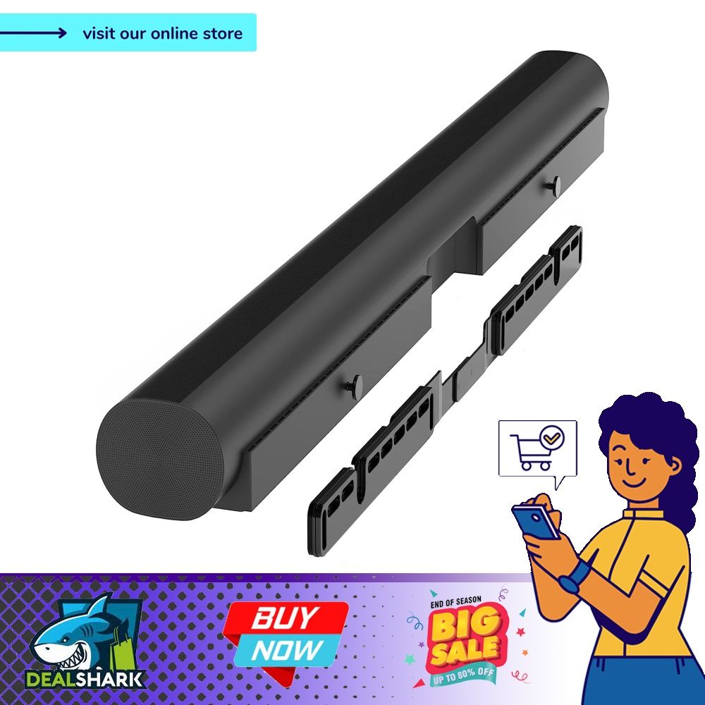 HumanCentric Wall Mount Compatible with Sonos Arc Sound Bar (Black ...