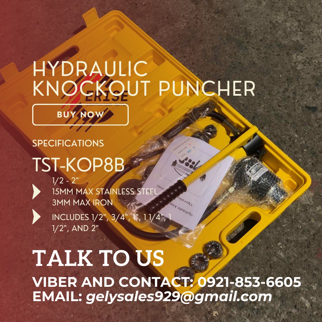 hydraulic knockout puncher, Commercial & Industrial, Construction Tools & Equipment on Carousell