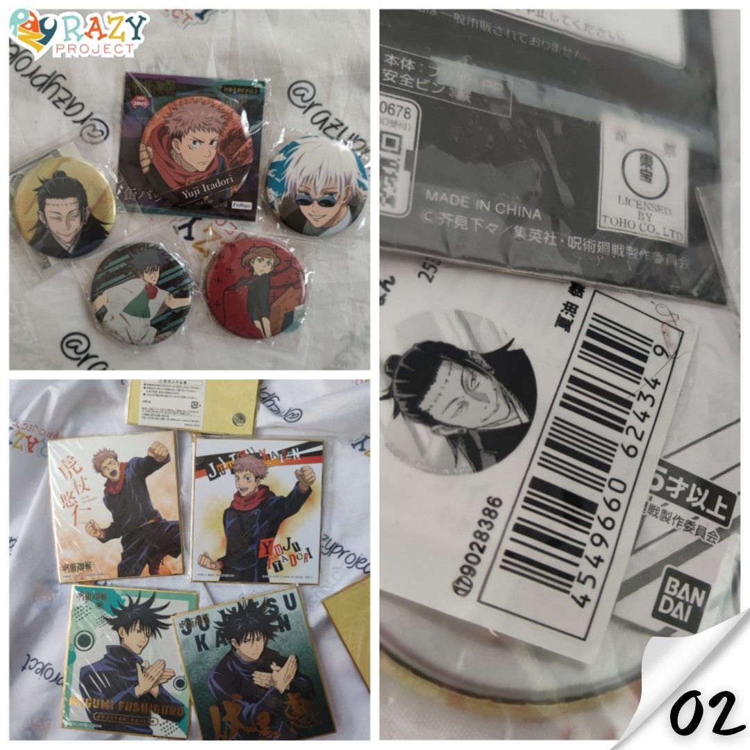 Jujutsu Kaisen Yuji Megumi Nobara Gojo Merchandise Original Pin Standee ...