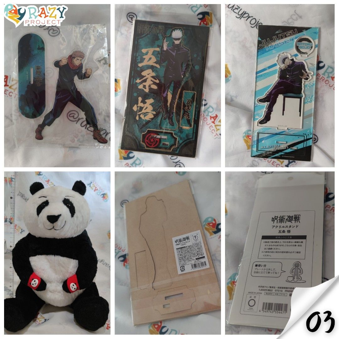 Jujutsu Kaisen Yuji Megumi Nobara Gojo Merchandise Original Pin Standee ...