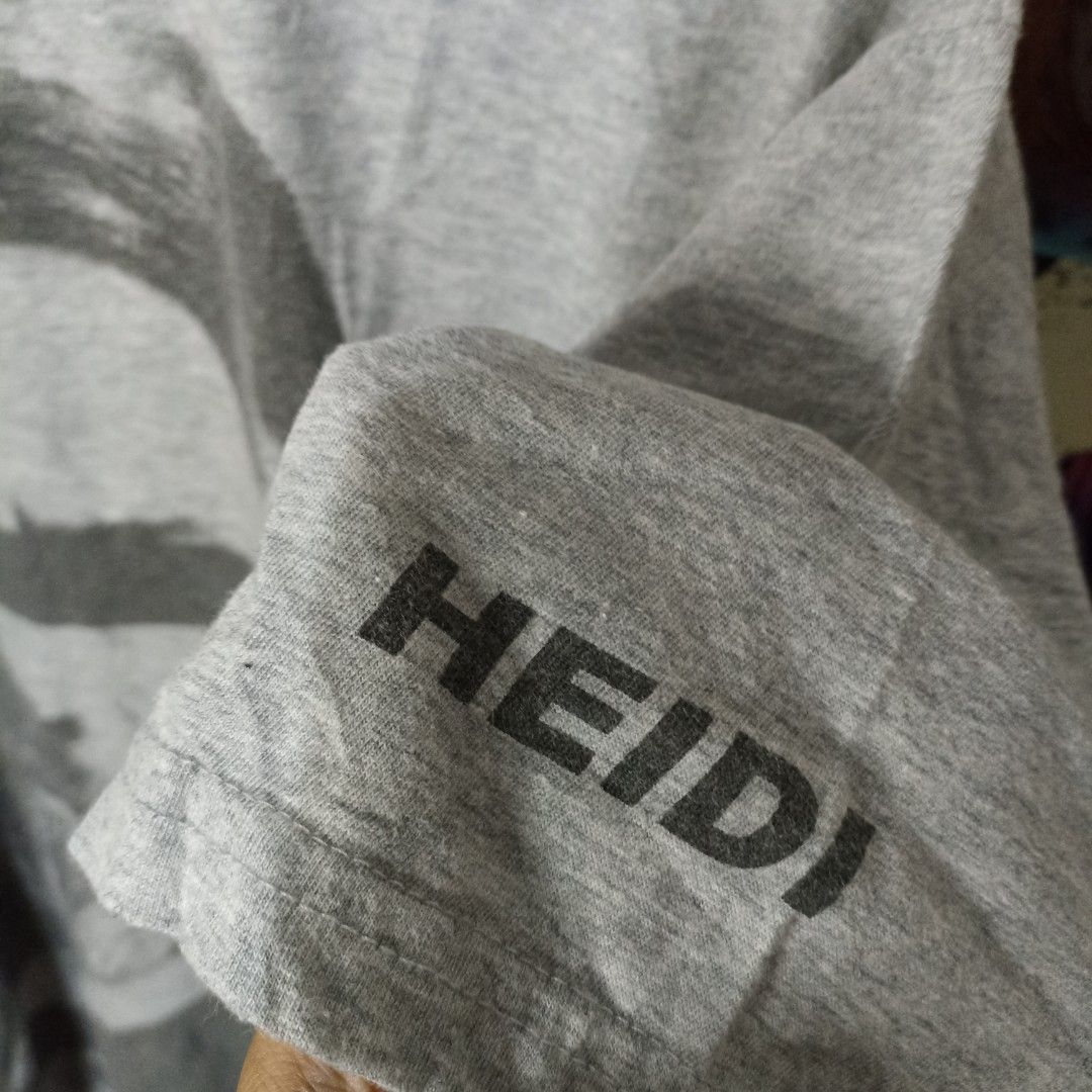 KAOS THRIFTING HEIDI SAY THANK YOU SECOND, Fesyen Pria, Pakaian ...