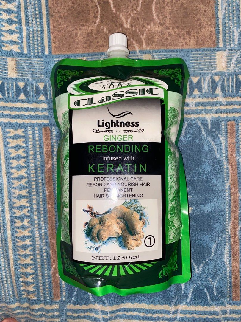 Lightness Ginger Rebonding infused with Keratin (No. 1 &2), Beauty ...